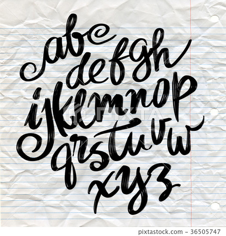 Vector Alphabet. Lettering Typography for Designs - Stock Illustration ...