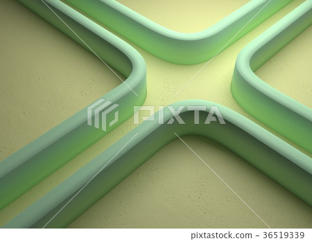 abstract curly maze road background, 3d - Stock Illustration [36519339 ...