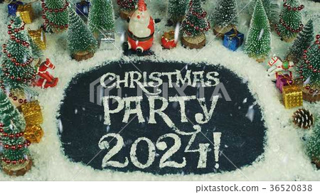 Stop motion animation of Christmas party 2024 - Stock Illustration ...