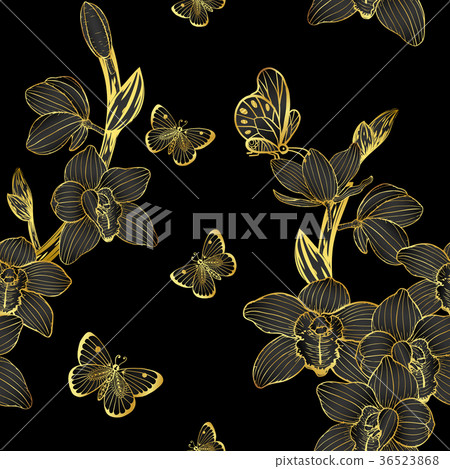 flower pattern by hand drawing - Stock Illustration [36523868] - PIXTA