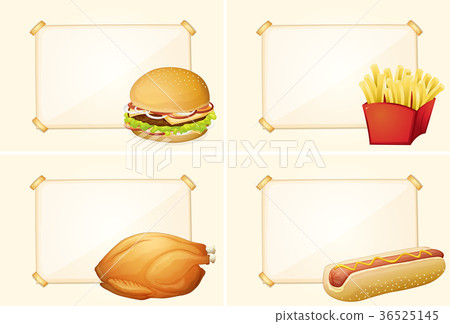 Four border templates - Stock Illustration [36525145] - PIXTA