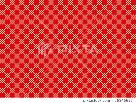 Checkered pattern of red and gold (check) - Stock Illustration ...