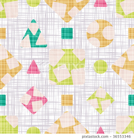Design textile with geometric shapes - Stock Illustration [36553346 ...