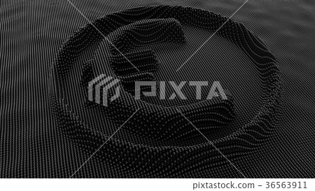 Euro EUR sign on metal pin art board 3D rendering - Stock Illustration ...