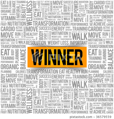 Winner word cloud collage - Stock Illustration [36579559] - PIXTA