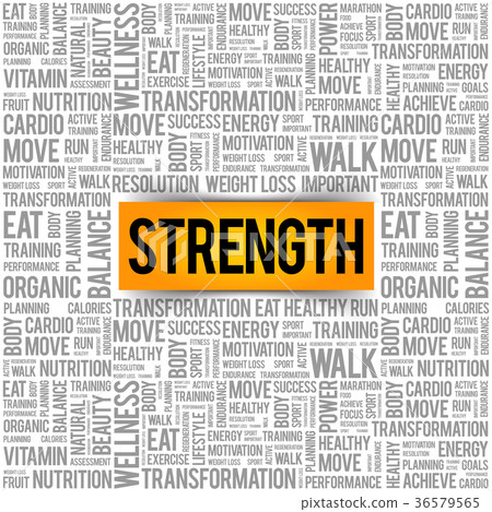 Strength word cloud collage - Stock Illustration [36579565] - PIXTA
