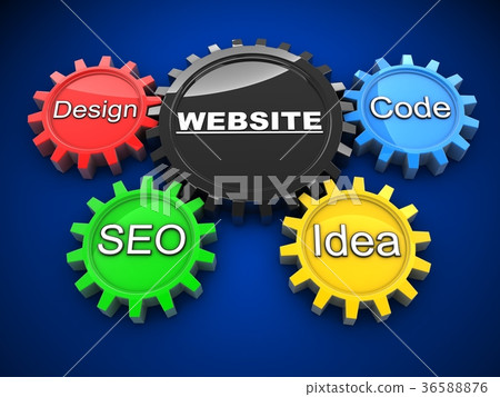 Abstract Website - Stock Illustration [36588876] - PIXTA