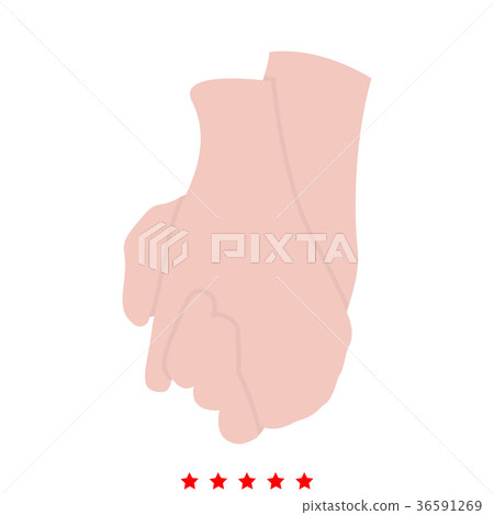 hand holding another hand icon . - Stock Illustration [36591269] - PIXTA