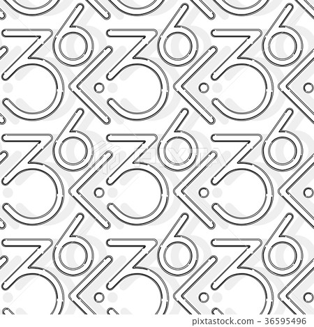 6 patterns-seamless - Stock Illustration [36595496] - PIXTA