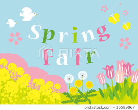 Spring Fair Poster - Stock Illustration [36599067] - PIXTA