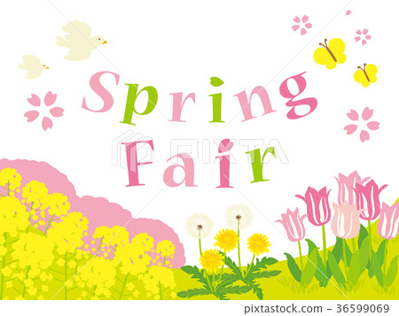 Spring Fair Poster - Stock Illustration [36599069] - PIXTA