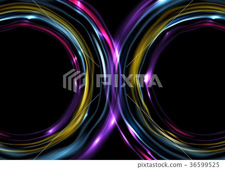 Colorful glowing electric neon abstract background - Stock Illustration ...