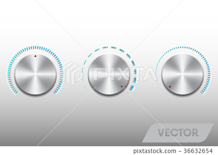 Realistic volume buttons and scale control - Stock Illustration ...