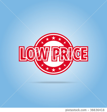 Low price label. Red color, isolated on white - Stock Illustration ...