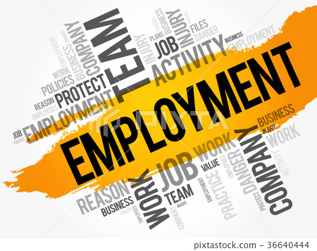 Employment word cloud collage - Stock Illustration [36640444] - PIXTA