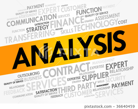 Analysis word cloud collage - Stock Illustration [36640459] - PIXTA