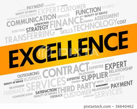 EXCELLENCE word cloud collage - Stock Illustration [36640462] - PIXTA