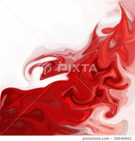 Red Digital Acrylic Color Swirl - Stock Illustration [36646662] - PIXTA