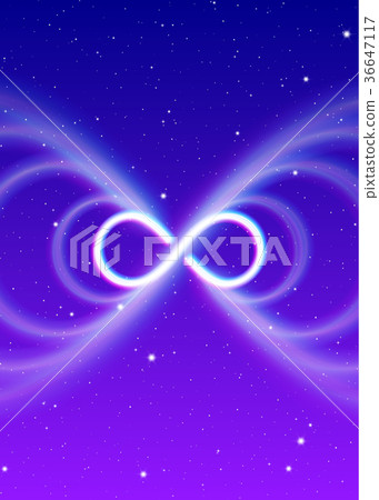 Magic infinity symbol, lemniscate or sideways - Stock Illustration ...