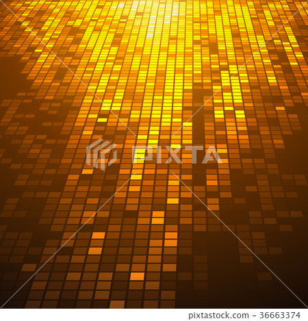 Abstract fire colored 3D mosaic vector background. - Stock Illustration ...