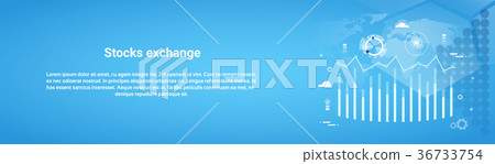 Stock Exchange Concept Business Horizontal Web - Stock Illustration ...
