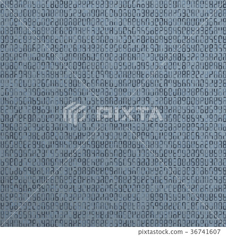 Blue alien, incomprehensible computer code - Stock Illustration ...