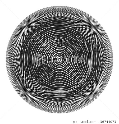 Black and white round pattern. Abstract background - Stock Illustration ...