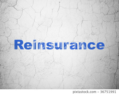 Insurance concept: Reinsurance on wall background - Stock Illustration ...