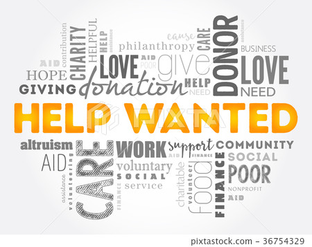 Help Wanted word cloud collage - Stock Illustration [36754329] - PIXTA