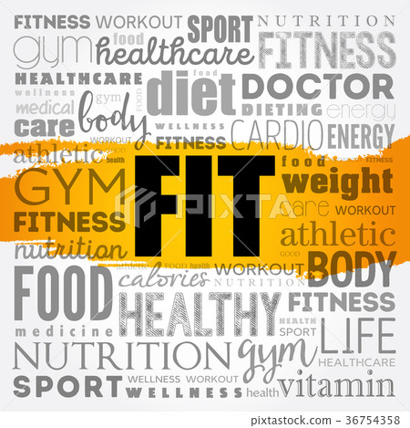 FIT word cloud collage - Stock Illustration [36754358] - PIXTA