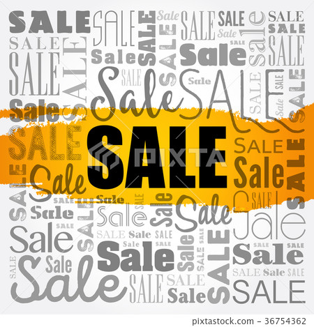 SALE word cloud collage background - Stock Illustration [36754362] - PIXTA