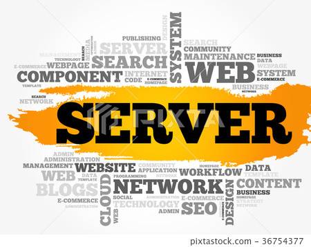 SERVER word cloud collage - Stock Illustration [36754377] - PIXTA