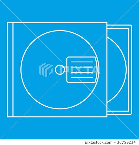 CD box icon, outline style - Stock Illustration [36759234] - PIXTA
