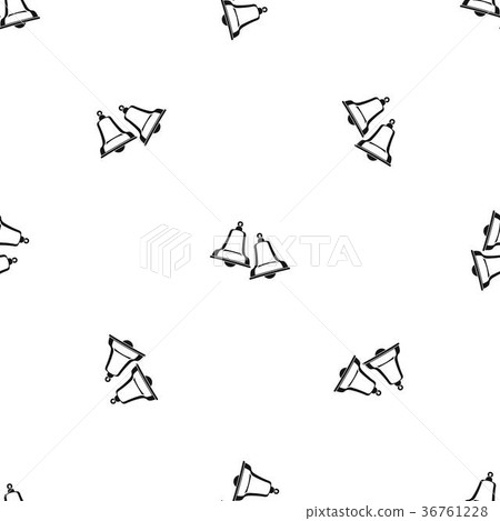Bells pattern seamless black - Stock Illustration [36761228] - PIXTA