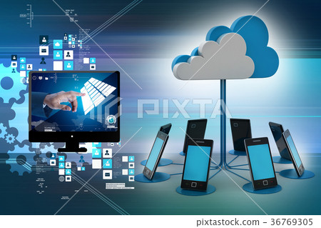 Concepts cloud computing devices - Stock Illustration [36769305] - PIXTA