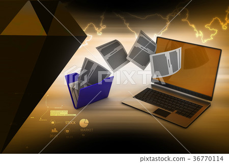 Data transferring - Stock Illustration [36770114] - PIXTA