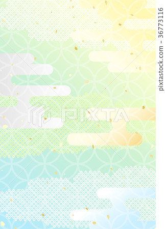 Pastel Japanese Pattern Background - Stock Illustration [36773116] - PIXTA