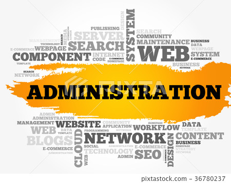 Administration word cloud - Stock Illustration [36780237] - PIXTA