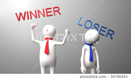 Winner and loser - Stock Illustration [36786891] - PIXTA
