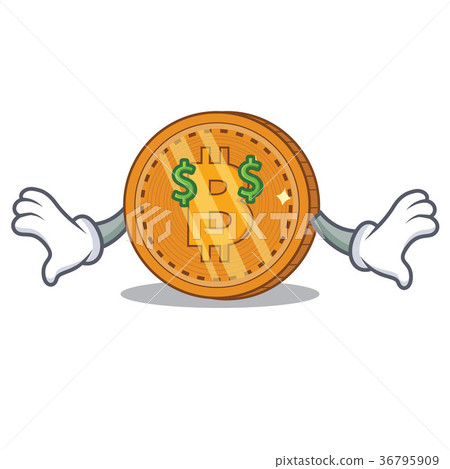 Money eye bitcoin coin character cartoon - Stock Illustration [36795909 ...