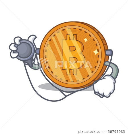 Doctor bitcoin coin character cartoon - Stock Illustration [36795983 ...