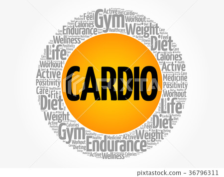CARDIO circle stamp word cloud - Stock Illustration [36796311] - PIXTA