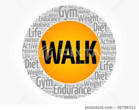 WALK word cloud collage - Stock Illustration [36796312] - PIXTA