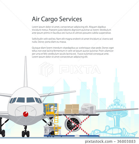 Flyer Air Cargo Services and Freight - Stock Illustration [36803883 ...