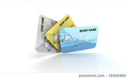 Several Credit Cards Bank Name - Stock Illustration [36806866] - PIXTA