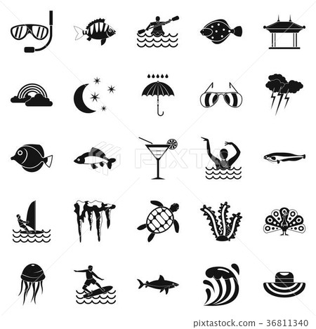 Dip icons set, simple style - Stock Illustration [36811340] - PIXTA