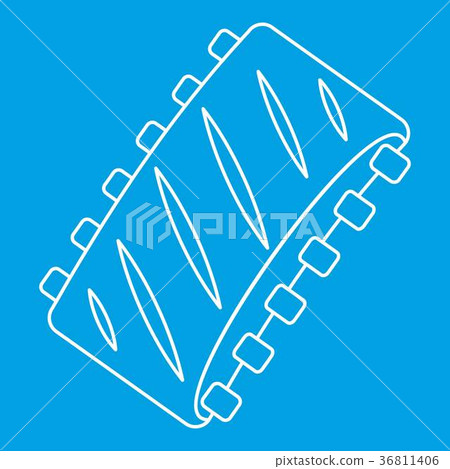 Pork ribs icon, outline style - Stock Illustration [36811406] - PIXTA
