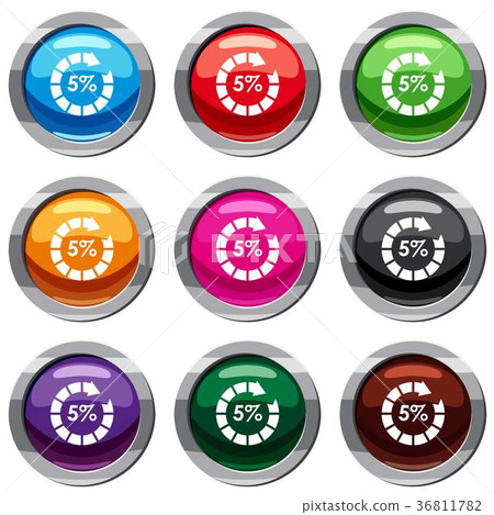 Sign 5 load set 9 collection - Stock Illustration [36811782] - PIXTA