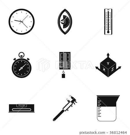 Measuring icon set, simple style - Stock Illustration [36812464] - PIXTA