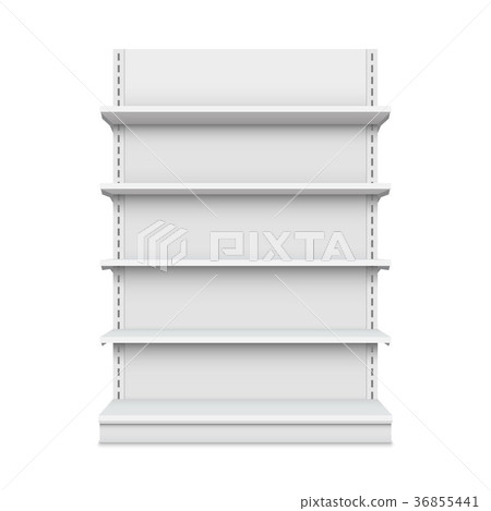 Creative vector illustration of empty store - Stock Illustration ...